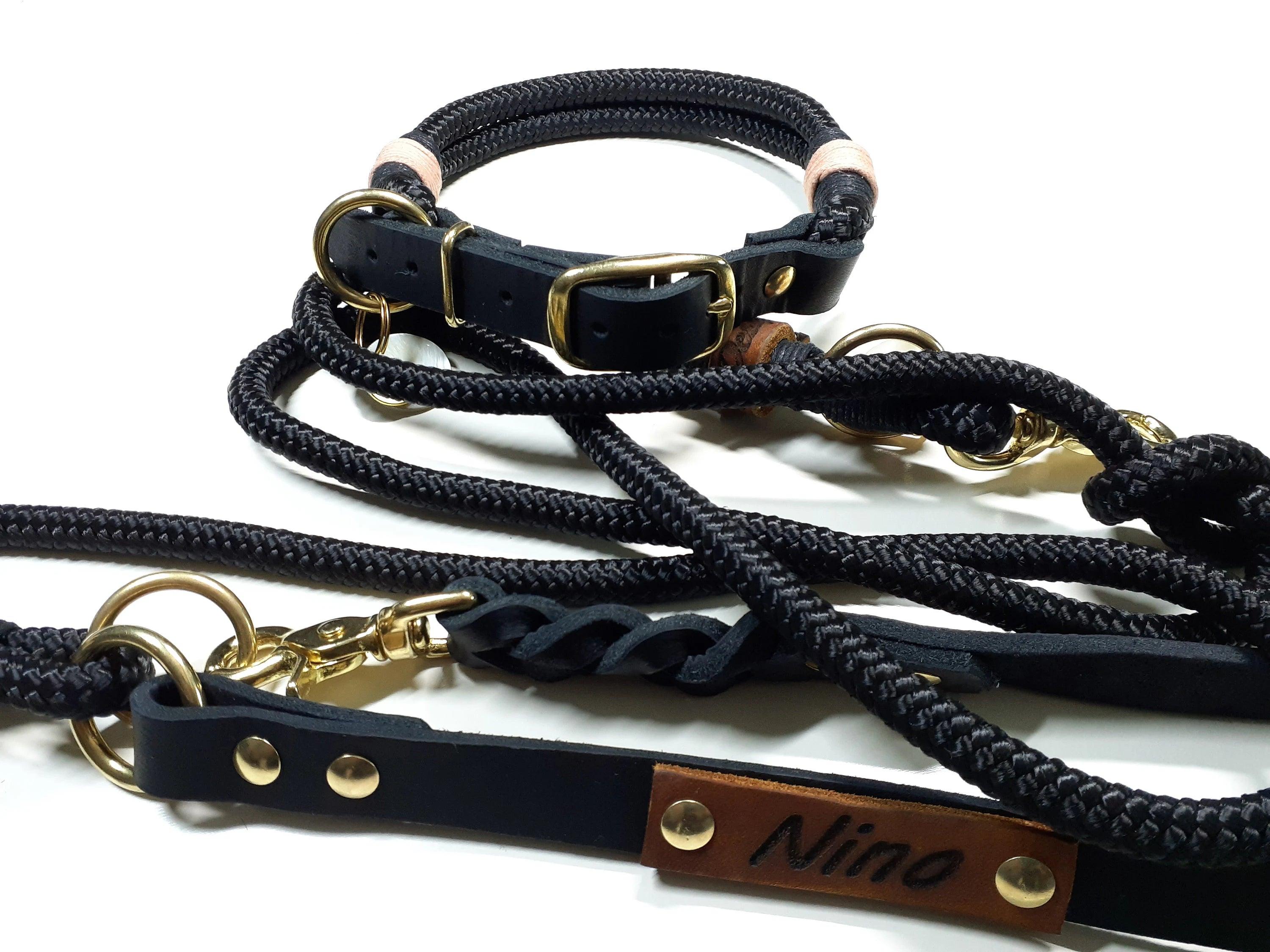 BenzoDesign Leinen-Set NINO in schwarz